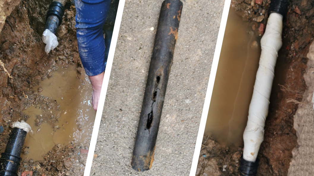 Cast Iron Water Supply Pipe Repair & Reconnect | Sylmasta.net