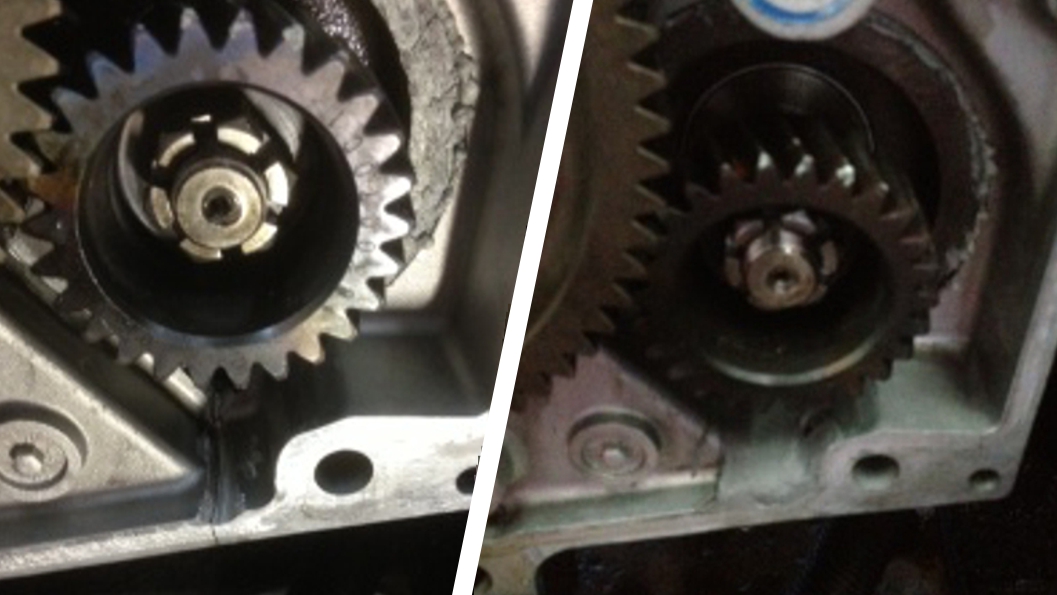 466 International Engine Timing Cover Repair | Sylmasta