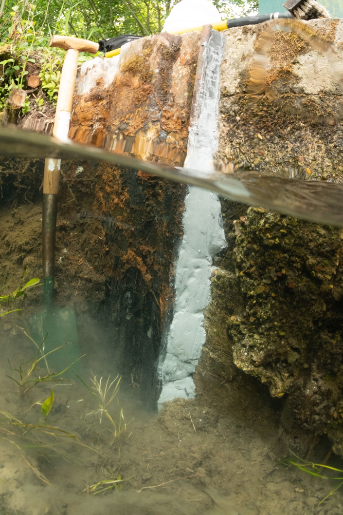 Underwater River Wall Crack Repair | Sylmasta