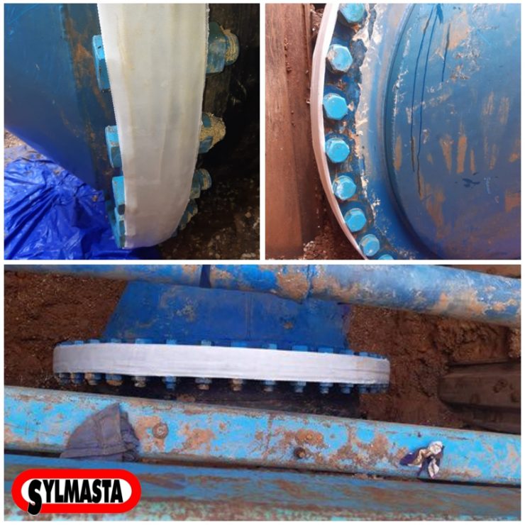 Pipe Flange Sealed Against Tree Root Ingress | Sylmasta.net