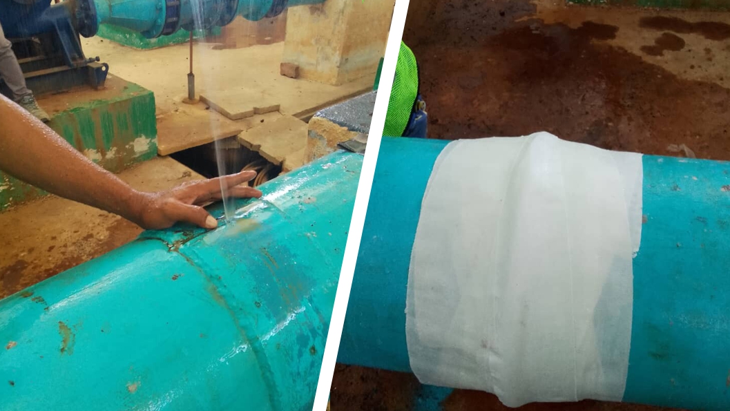 Malaysia Water Treatment Plant Online Pipe Repair | Sylmasta.net